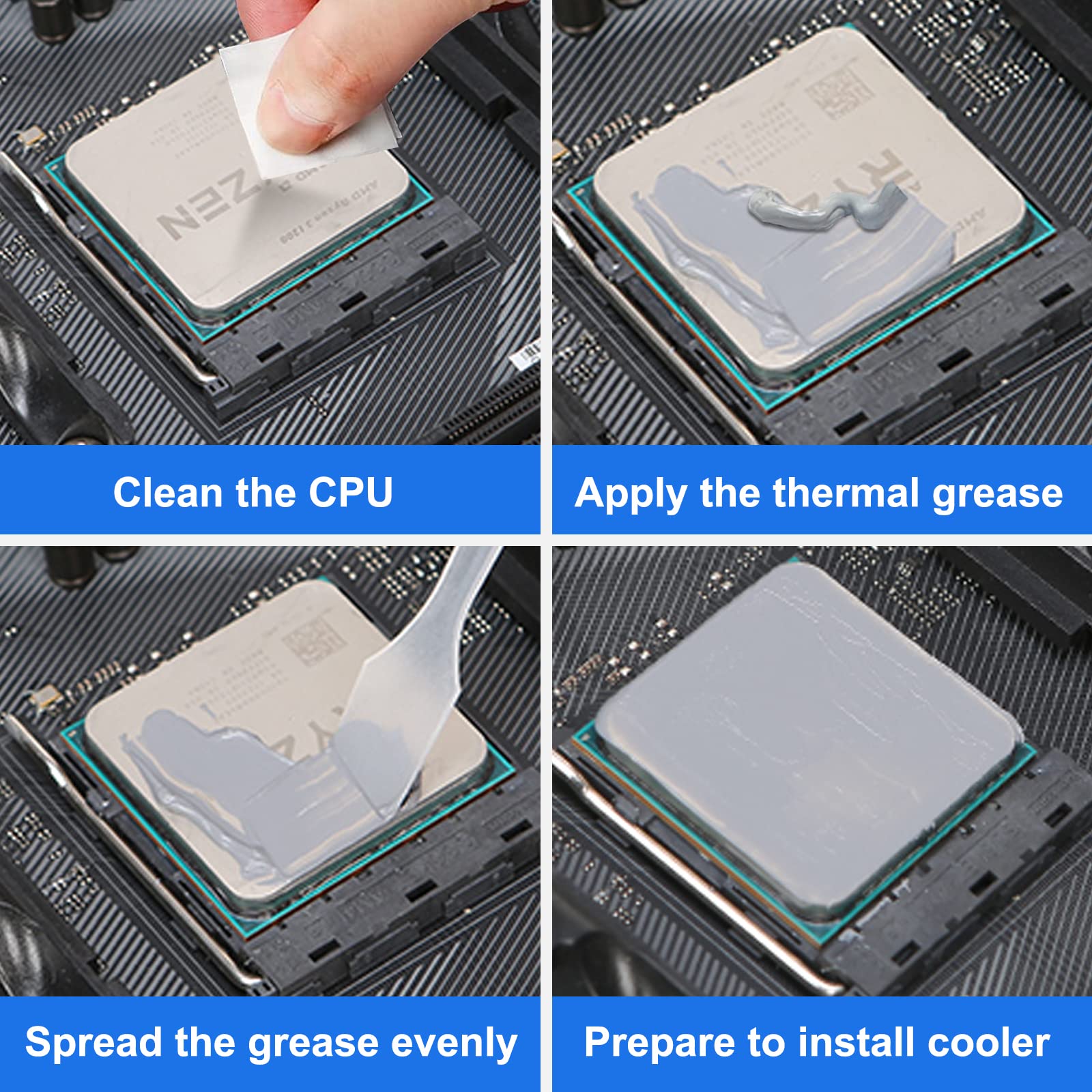 Thermal Paste, Heatsink Paste, Thermal Compound Paste for CPU Coolers GPU IC Processor High Performance CPU Thermal Paste 3g