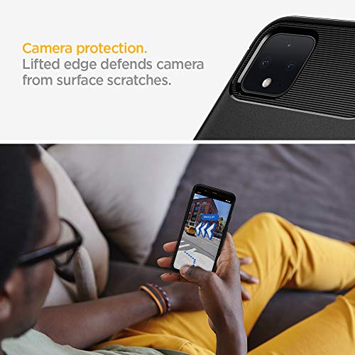 Spigen Rugged Armor Designed for Google Pixel 4 Case (2019) - Matte Black