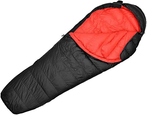 HOUXIAN Sleeping Bag - Camping, Hiking, Backpacking Sleeping Bag - Single Person Compact Lightweight Sleeping Bag for Adults with Compression Sack - Warm and Cold Weather Sleep Bag, blue (10323-HOU)