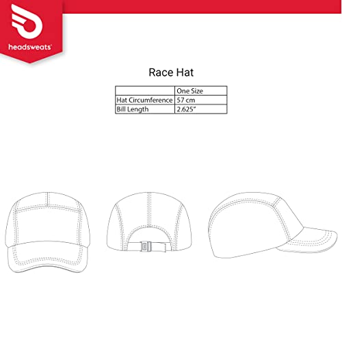 Headsweats unisex adult Race Hat (Grey) Cap, Grey, 1 US
