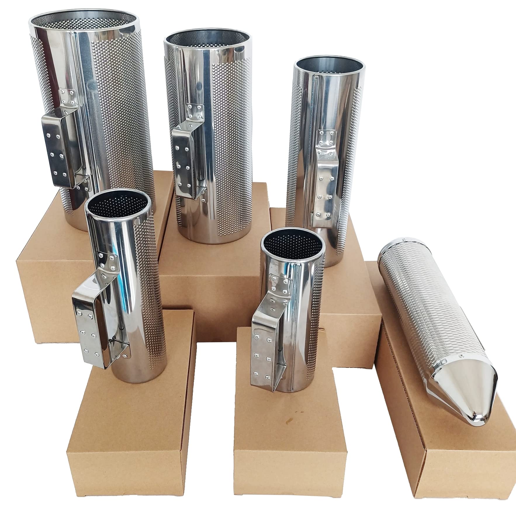 Guiro Shaker Stainless Steel Latin Percussion Musical Instruments with Scraper (8βx 3β)