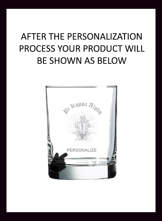 Greekgear Pi Kappa Alpha PIKE Old Style Glass Transparent