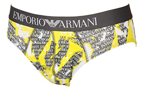 Emporio Armani mens All Over Camou Briefs, Anthracite Camo, Medium US