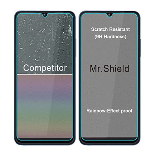 Mr.Shield [3-Pack] Designed For T-MOBILE REVVL 6 5G / REVVL 6x 5G [Upgrade Maximum Cover Screen Version] [Tempered Glass] [Japan Glass with 9H Hardness] with Lifetime Replacement
