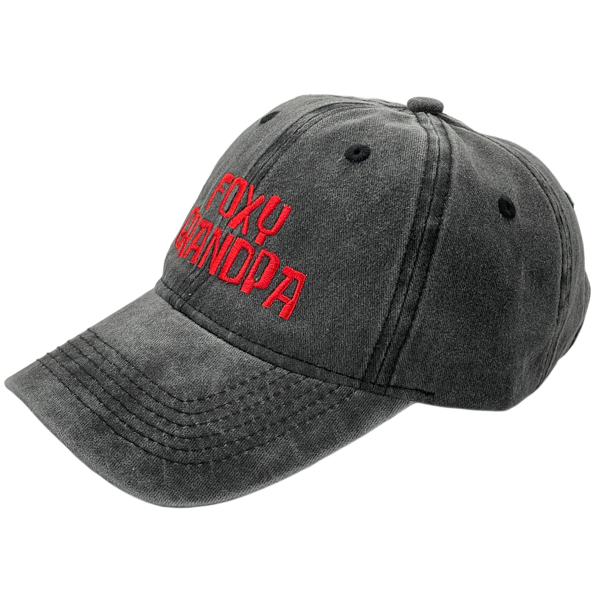 Funny Humor Foxy Grandpa Dad Gifts Baseball Hat Distressed Vintage Trucker Cap for Men