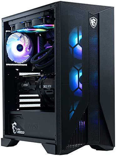 MSI Aegis RS 12TF-253US Gaming & Entertainment Desktop PC (Intel i9-12900KF 16-Core, 64GB DDR5 4800MHz RAM, 512GB PCIe SSD + 6TB HDD (3.5), GeForce RTX 3080 Ti, Win 11 Home) Refurbished (Renewed)