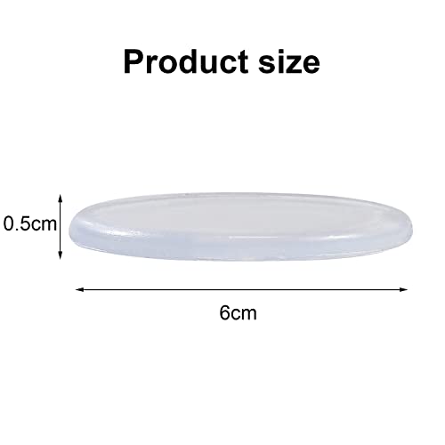 Qchengsan Ankle Gel Discs, Ankle Gel Pads for Boots, Skate Ankle Gel Discs Cushion Pads Ankle Protector Brace Skate Accessories for Ice Skating Hockey Riding Ski Ankle Protection