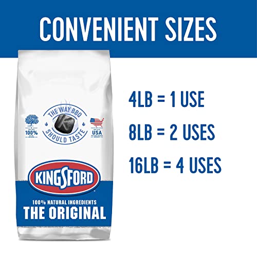 Kingsford Original Charcoal Briquettes, BBQ Charcoal for Grilling, 16 Pounds (Package May Vary)