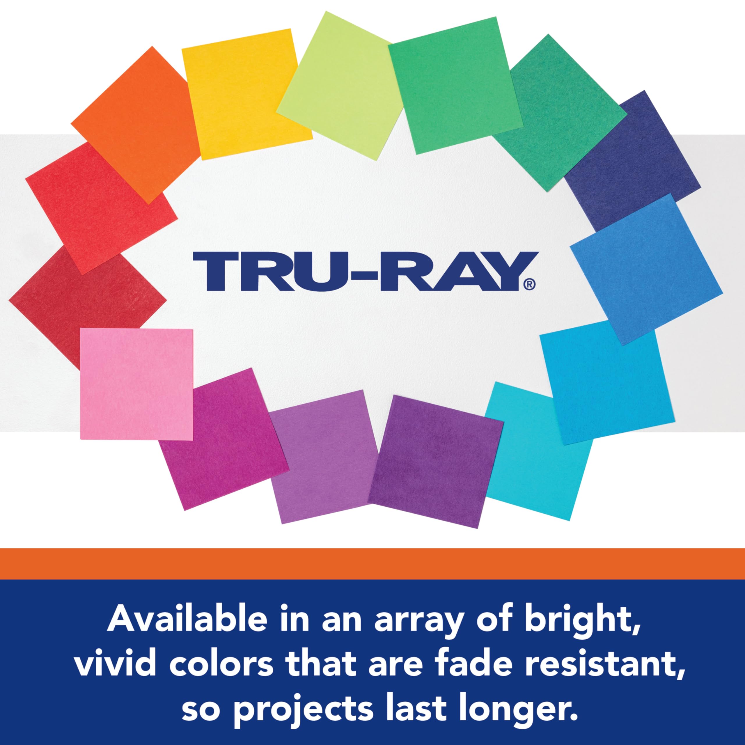 Pacon 103028 Tru-Ray Construction Paper, 76 lbs., 9 x 12, Slate, 50 Sheets/Pack