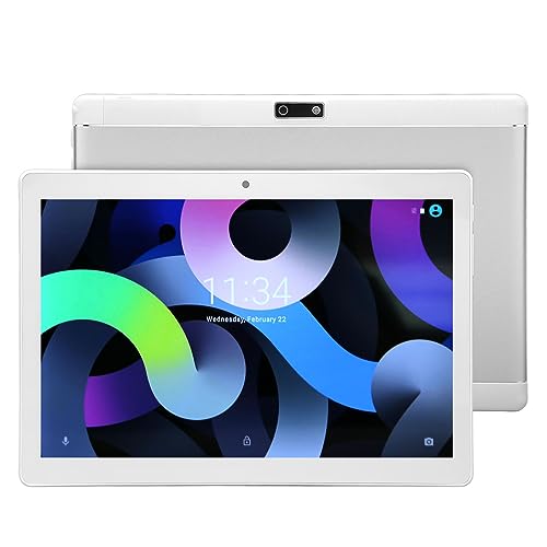 fannay Tablet PC, 10.1 Inch Tablet 8MP 20MP Cameras 12GB RAM 256GB ROM 100-240V 1920x1200 IPS for Learning (US Plug)
