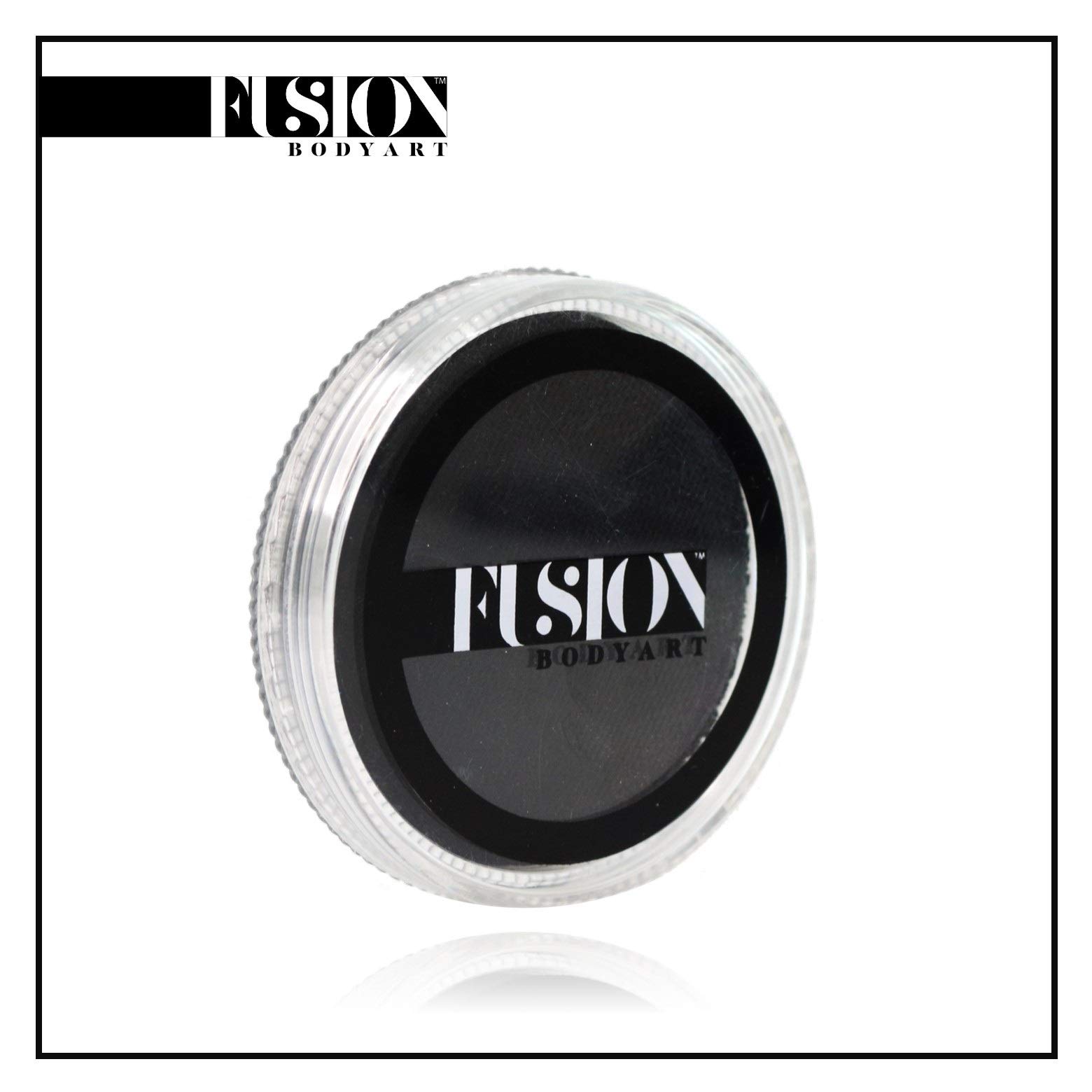 Fusion Body Art Pro Face Paint | Prime Strong Black (32gm), Professional Quality Water Activated Face and Body Paint Supplies Single Makeup Cake Hypoallergenic, Non-Toxic, Safe, Vegan