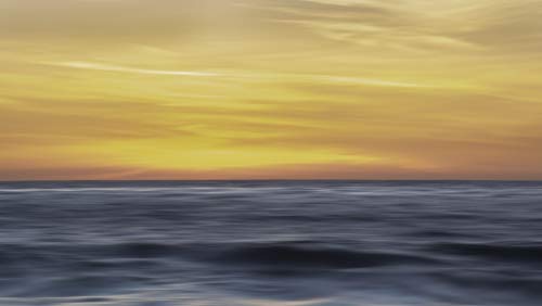 Posterazzi PDDNA04SHA0001 Sunset Colors in The Sky Over The Smooth Ripples of The Ocean Photo Print, 18 x 24, Multi