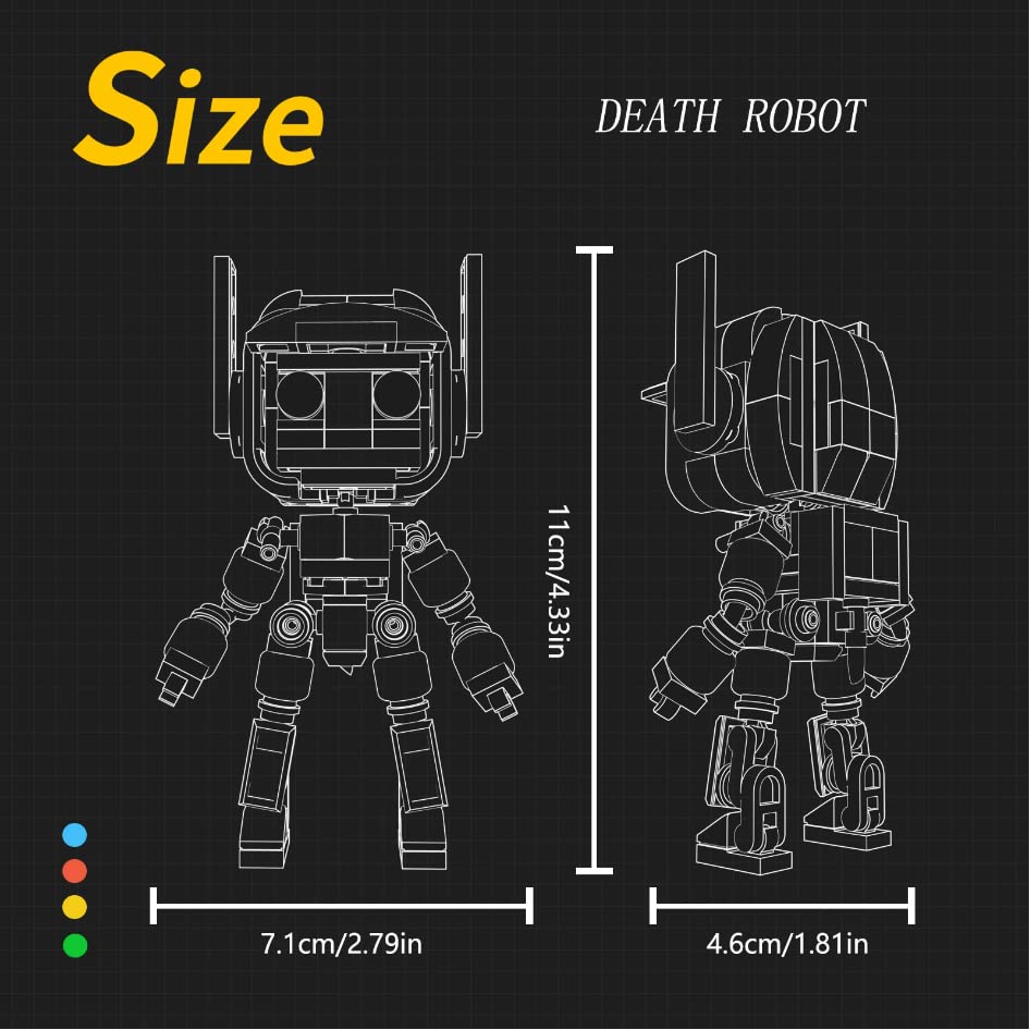 Longshop K-VRC Love Death and Robot Model Building Blocks Toy Creativity Animation Smart Future Robot Bricks Cat Figures Kids Gift