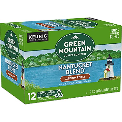 Green Mountain Coffee Nantucket Blend Keurig Single-Serve K-Cup Pods, Medium Roast Coffee, 12 Count