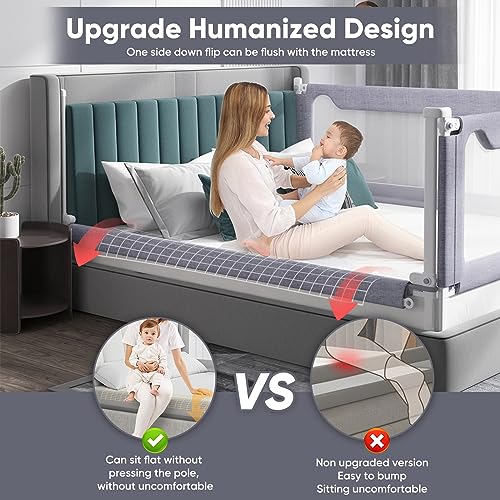 Fylirow Bed Rails for Toddlers, Upgraded Infants Safety Bed Guardrail Designed for Twin, Full, Queen, King Size