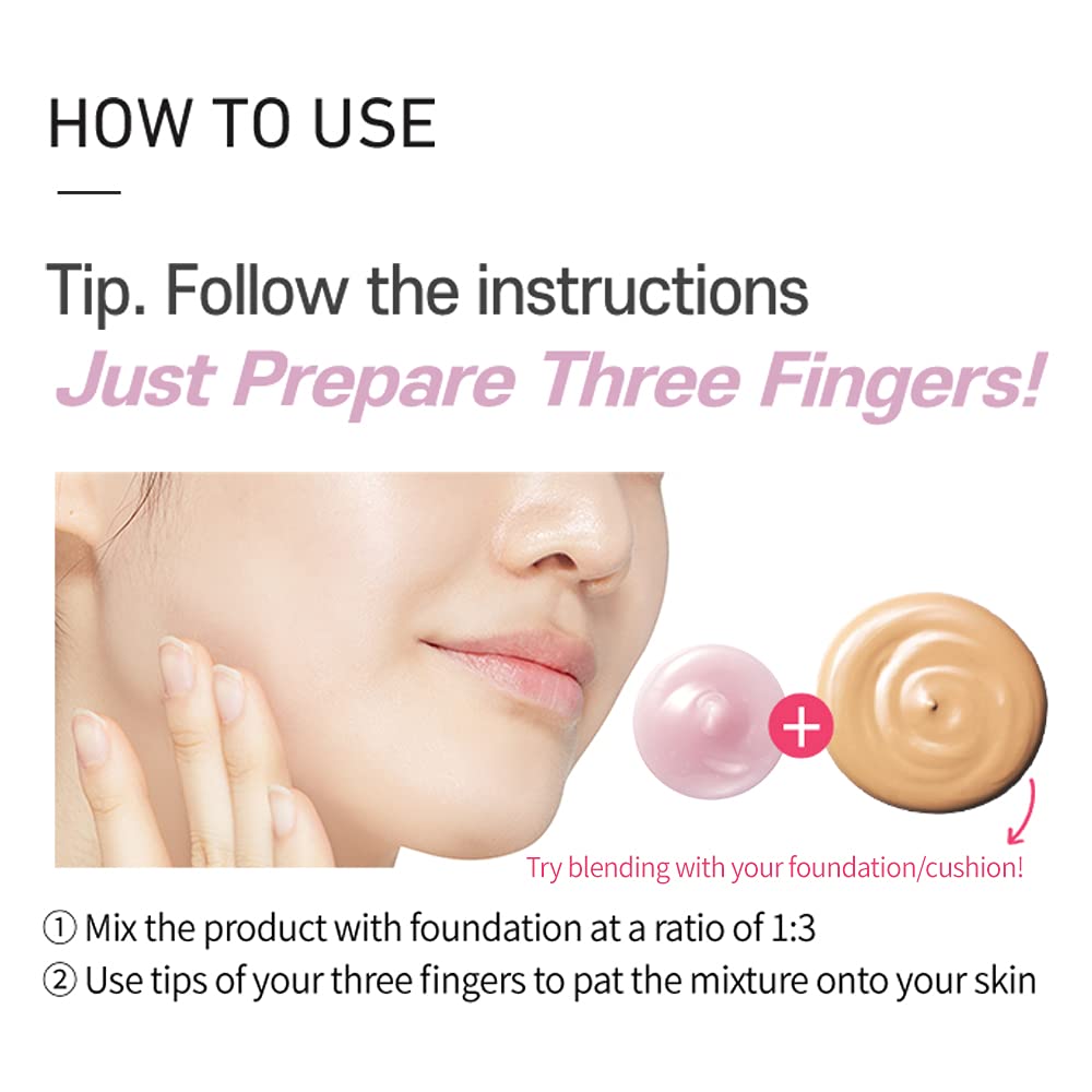 ETUDE Nymph Aura Volumer #3 Transparent Nymph Aura (21AD) | Makeup Multi-Cream for Moisturized and Radiant-Looking Skin