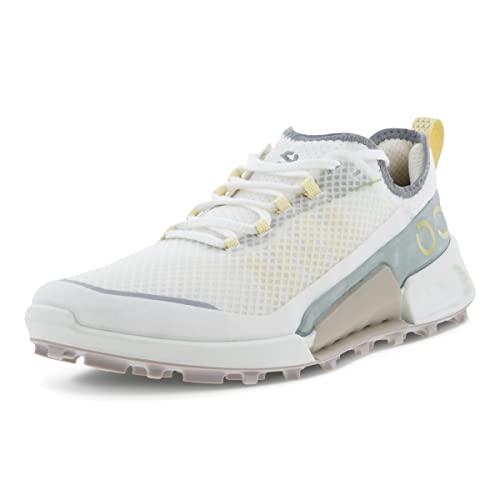ECCO Women's Biom 2.1 Low Textile Trail Running Shoe, Bright White/Bright White/ICE Flower Nubuck, 6-6.5