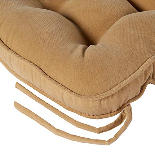 Greendale Home Fashions Chair Pad, One Size, Cream, 2 Count