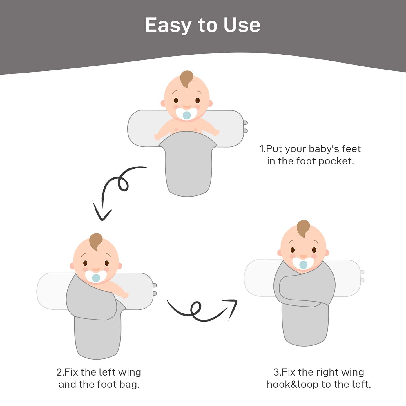 ZIGJOY Swaddle Blanket Cotton Knit Baby Wrap 3-6 Months, 0.5 Tog Newborn Wearable Swaddle Sleep Sacks,Adjustable 2 Pack Infant Sleep Sack for Baby Boy Girl(Star and Fawn)