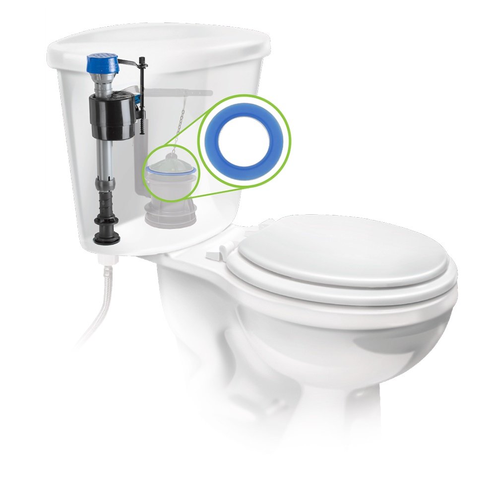 Fluidmaster 510A-001-P10 American Standard and Eljer Replacement Flush Valve Seal, Blue