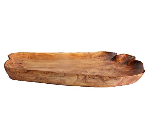 Greener Valley Hand-Crafted Root Wood Live Edge Platter (Large - 20-21")
