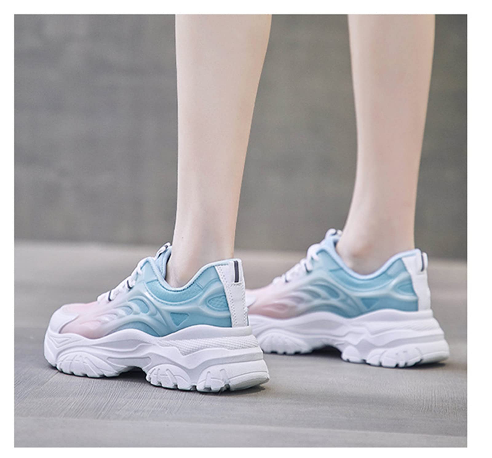 FOFJR Womens Walking Shoes Non Slip Sneakers Comfortable Tennis Running Shoes Blue