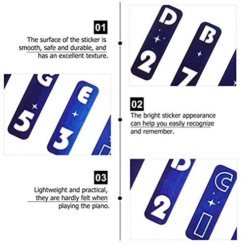 FARUTA Kalimba Thumb Piano Note Stickers for Beginner Learner Musical Gift and Kalimba Scale Sticker Percussion