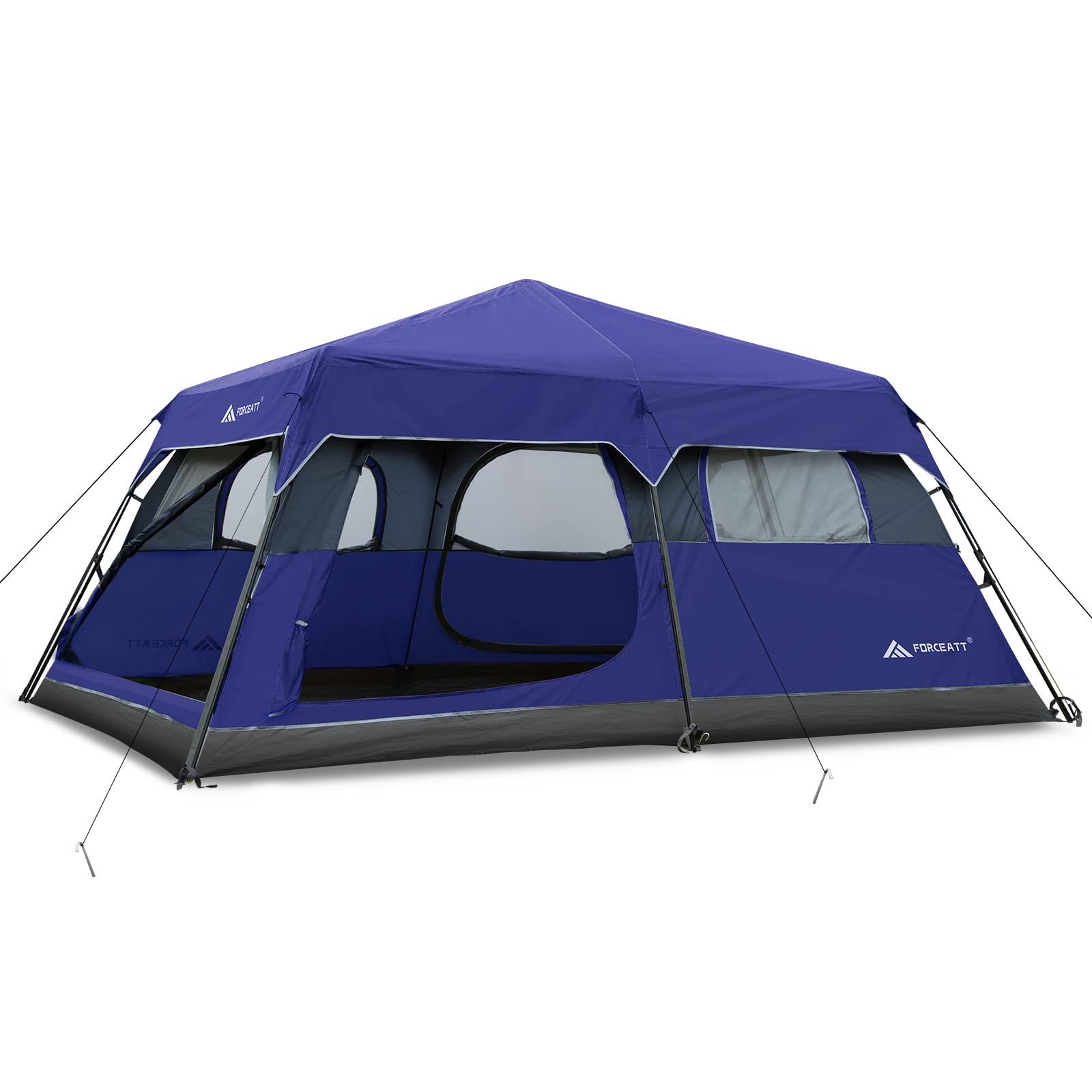 Forceatt Backpacking Tent, Lightweight 2 Person Tent with Double Doors, Waterproof & Portable Dome Camping Tent with Rainfly and Storage Bag Suitable for Travel, Hiking and Outdoors Activites