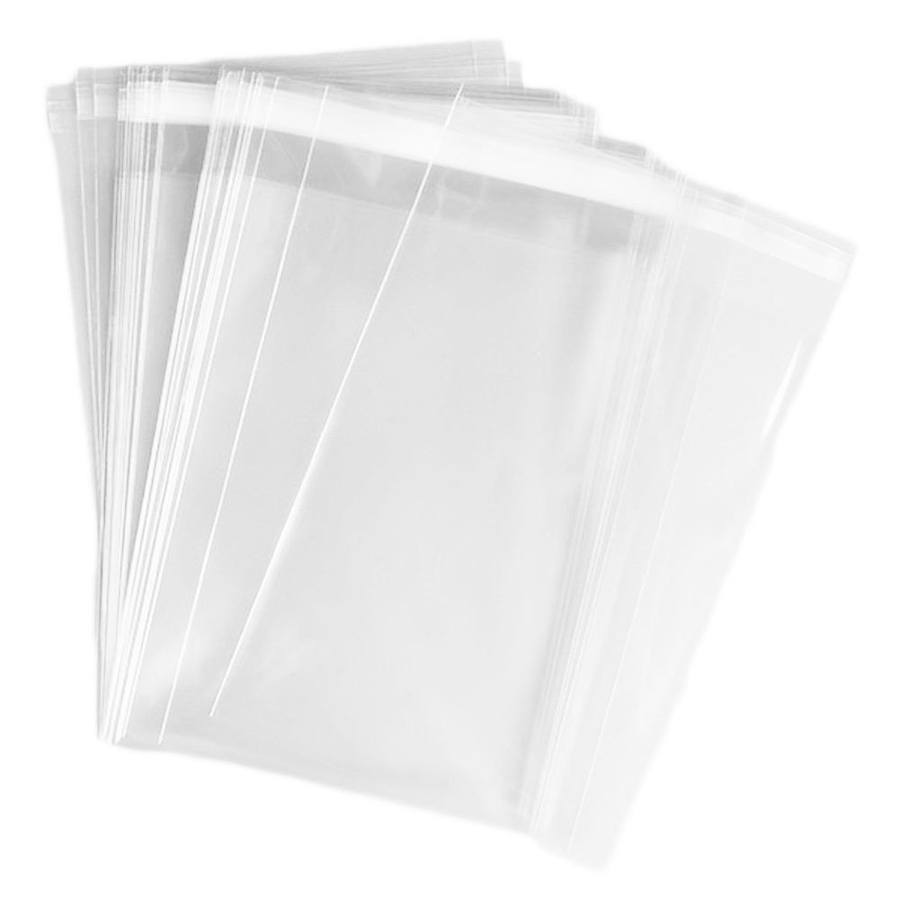 HugeStore 100 Pcs Clear Resealable Cello Cellophane Bags Good for Bakery Candle Soap Cookie 11x14 inch
