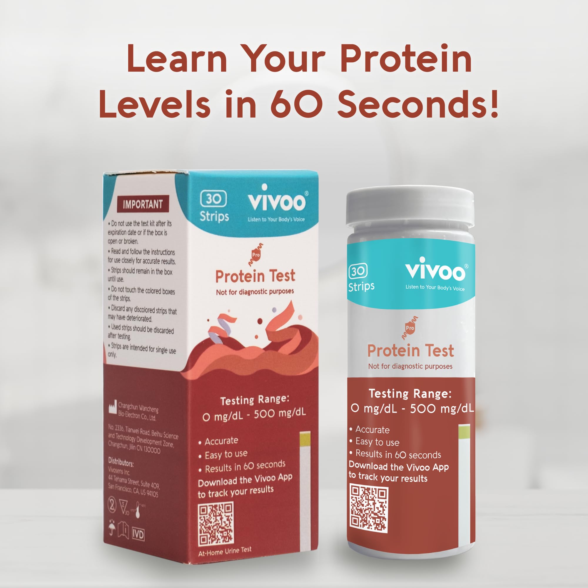 Protein Urine Test: The Smart Way to Track Your Protein Levels at Home in 60 Seconds! Accurate, Fast, & Easy!
