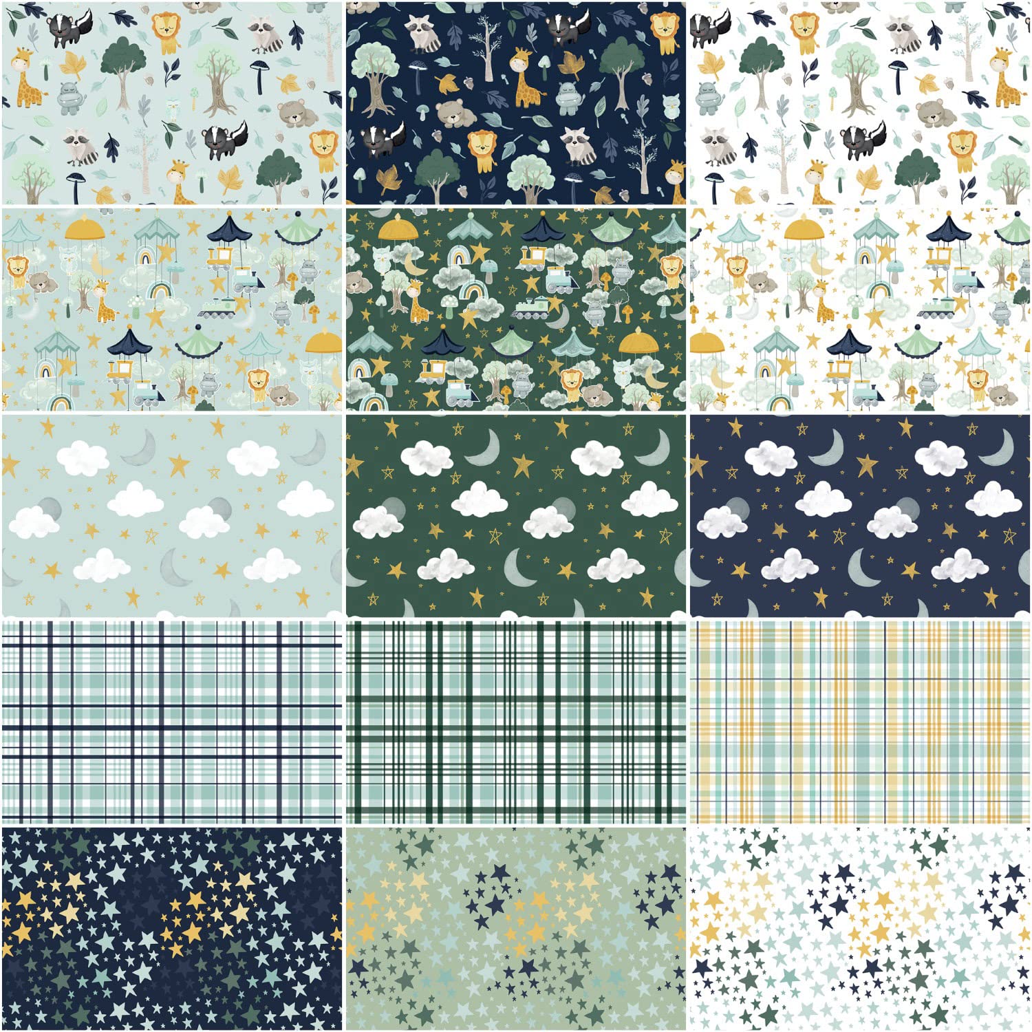 Echo Park Paper Co. It's A Boy Rolie Polie 40 2.5-inch Strips Jelly Roll Riley Blake RP-13250-40