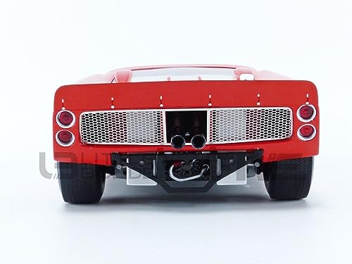 Ford GT40 X1 #1 Ken Miles - Lloyd Ruby Winner 12H of Sebring (1966) 118 Model Car by Spark 18SE66,Red