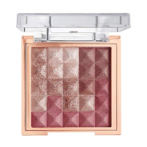 FLOWER Beauty Pyramids Highlighter + Blush Cheek Color - All-In-One Blush + Highlighter Makeup - Radiant Glow + Pigmented Blush - Cruelty-Free + Vegan (Rose Glow)