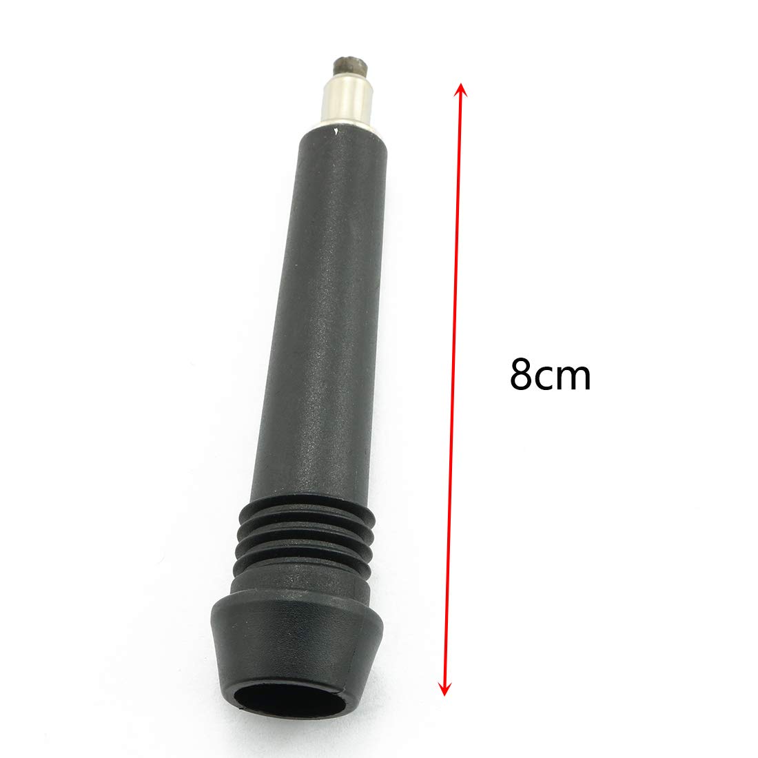 DZS Elec 2pcs Black Cemented Carbide Alpenstock Tip Alpenstock Accessories 8cm