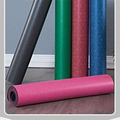 EKDSPW Kaleidoscope Pattern PU Natural Rubber Yoga Mat Sports Fitness Thickened Widened Large (Color : A, Size