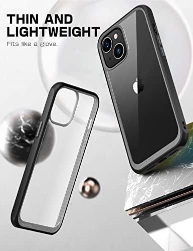 SUPCASE Unicorn Beetle Style Series Case for iPhone 14 Plus 6.7 Inch (2022), Premium Hybrid Protective Slim Clear Case (Black)