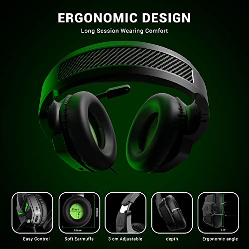 EKSA Bluetooth Headset for PC, Wireless Computer Headphone with Environmental Noise Cancelling Microphone & 2.4G USB Dongle, 57H Playtime, Business Headset for Laptop, Zoom