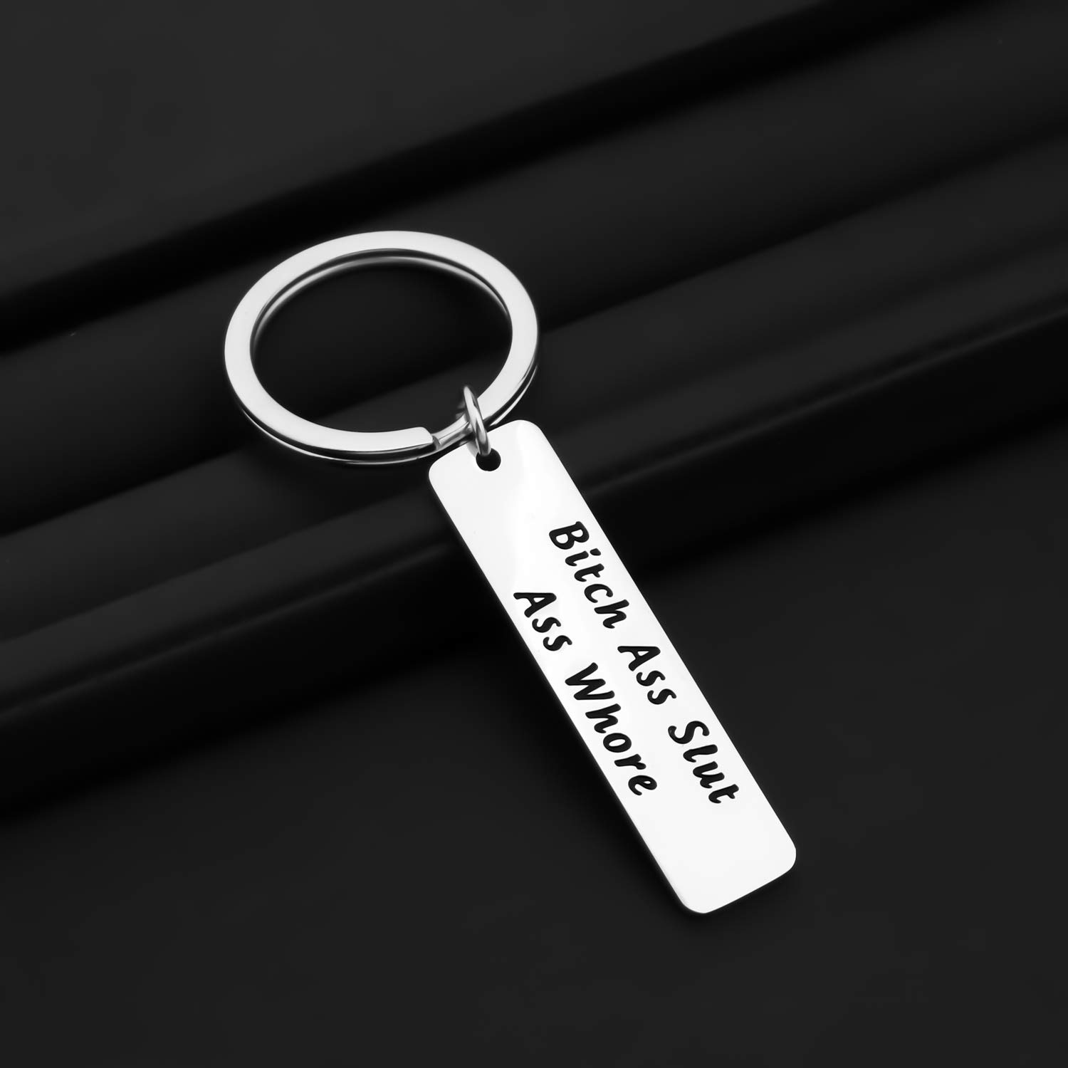 ENSIANTH 90DF Inspired Reality TV Show Gift Bitch Ass Slut Ass Whore Chantel Quote(Bitch Ass Keychain)