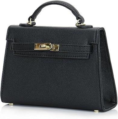 Dupes for Women Handbags Mini Tote Bag Top Handle Purse Designer Leather Satchel (S-9, Grey)