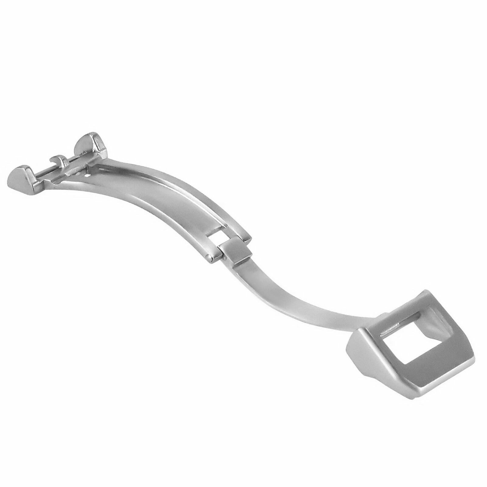 Ewatchparts 20MM DEPLOYMENT STRAP BAND BUCKLE FOLDING CLASP STAINLESS COMPATIBLE WITH IWC PILOT BRUSH TQ