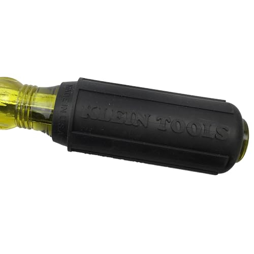 Klein Tools 85442 Screwdriver 2-Piece Set, 1/4 Keystone and #2 Phillips, Cushion Grip, Round and Square Shank, Heat Treated, Meets or Exceeds ASME/ANSI