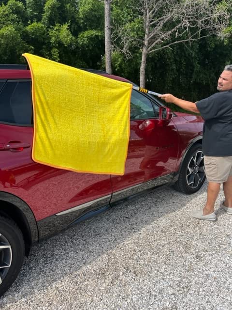 ShamWow ShamPow Quick Car Dry Chamois Shammy Microfiber Cloth Towel – Dry Your Entire Car in Less Than 60 Seconds – No Water Spots – Doesn’t Scratch & Helps Prevents Rust Spots - Super Absorbent