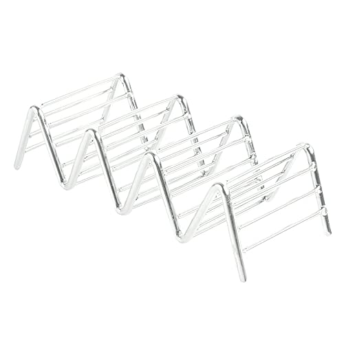 G.E.T. 4-81859 Stainless Steel Stainless Steel Taco Holder for Four or Five Tacos Stainless Steel Specialty Servingware Collection