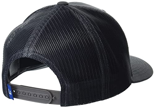 HUK mens Mesh Trucker Snapback Hat | Anti-Glare Fishing Hat, Huk'd Up - Volcanic Ash