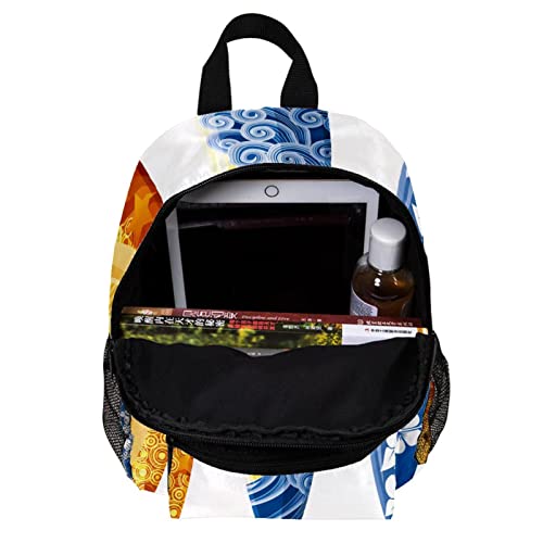 suojapuku Small Backpack,Mini Backpack Lightweight Backpack,surfboard Printing Small Daypack Travel Rucksack
