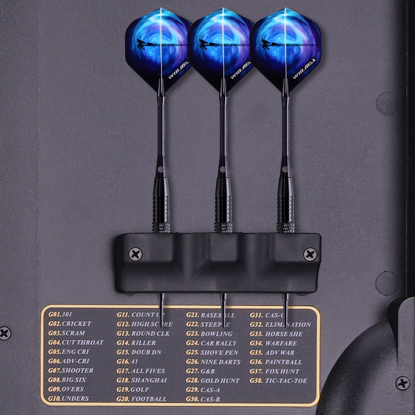 Electronic Dart Board LED Electric Digital Dart Boards for Adults with Cabinet with 12 Soft Tip Dartboard Set