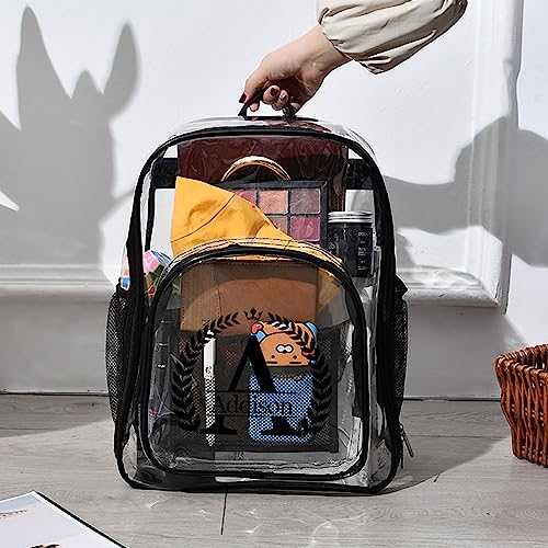 Personalized Clear Backpack with Name Custom Clear Bookbag Customized Any Text PVC Heavy Duty Transparent Backpack, Gifts