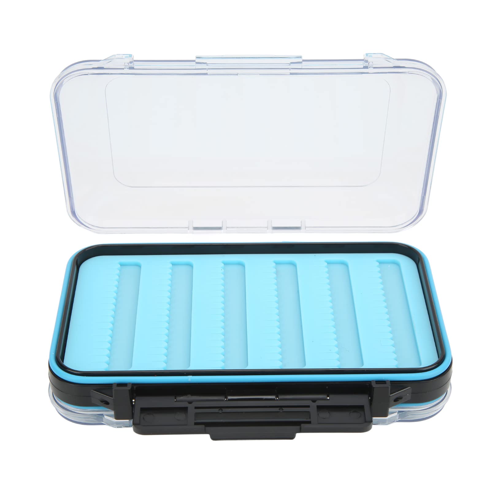 Fishing Accessories and Tools Kit Fishing Box Transparent Double Sided Portable ABS Impact Resistant Waterproof Silicone Lure Tackle Box