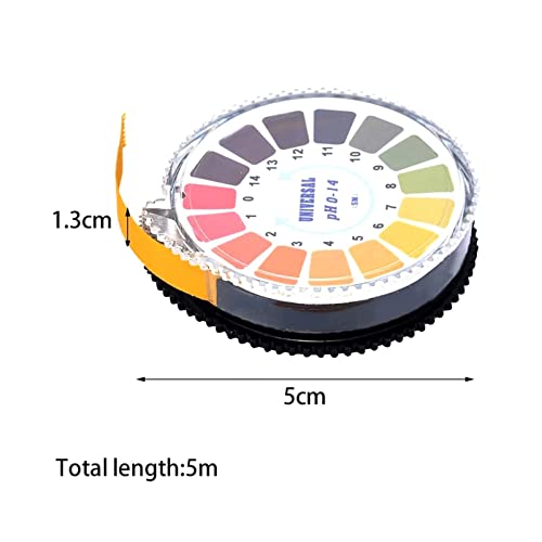 ＫＬＫＣＭＳ Test Strips Roll Chemistry Test Strips Balance Test Strips Water Quality Test Liquid Indicator Paper Accurate with Dispenser for Cosmetics
