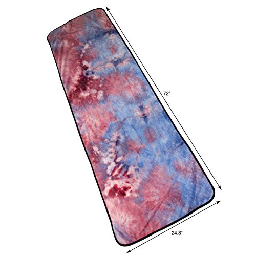 EvriFit Yoga Towel, Absorbent Microfiber, Soft and Durable, Ideal for Bikram Hot Yoga, Suitable for All Levels, Pink